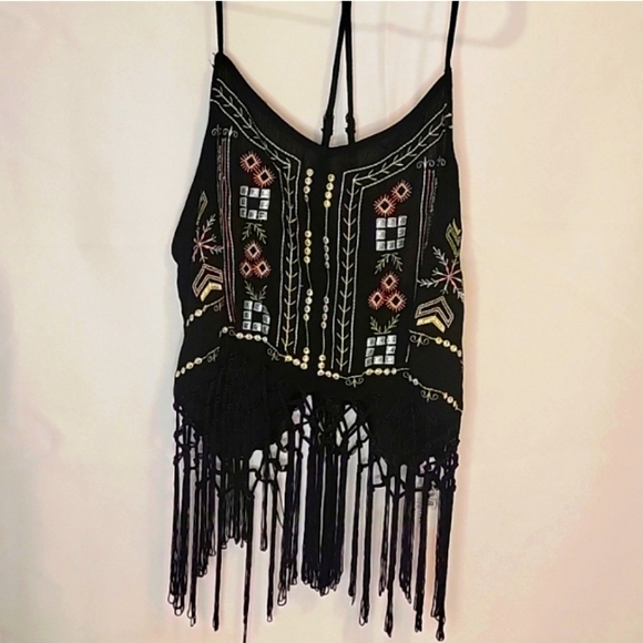 Ocean Drive | Tops | Nwt Lg Fringe Tank | Poshmark